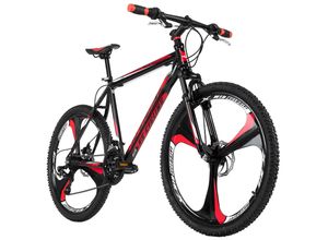 4250547531420 - KS Cycling Mountainbike Hardtail 26 Sharp schwarz-rot RH 51 cm