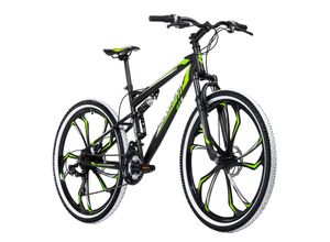 4250547531543 - KS Cycling Mountainbike Fully 275 Scrawler Schwarz-Grün RH 46 cm