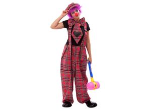 4002162602470 - Clown Latzhose mit Riesenkrawatte unisex pink