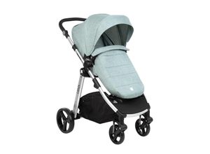 3801001011449 - Kikkaboo Kinderwagen 3 in 1 Ugo Autositz Tragetasche Sportsitz Griff einstellbar grün