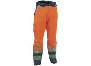 8023796043657 - Cofra Winter-Warnschutzhose wind- und wasserdicht orange 44 - Orange