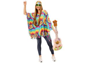 4058896350750 - Poncho Batik für Erwachsene