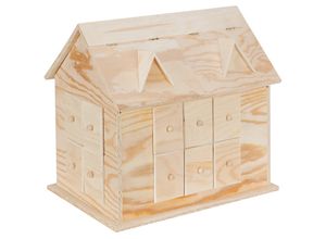 4058896138624 - Adventskalender Haus aus Holz 335 x 22 x 315 cm