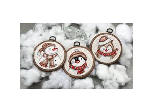 5413480649433 - Miniatur-Stickbilder Winterfiguren Ø 10 cm 3er-Set