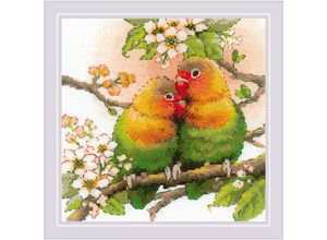 4630015064993 - Stickbild Papageien Lovebird 20 x 20 cm