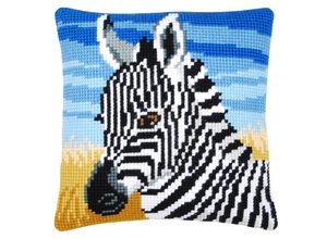 5413480650200 - Kreuzstichkissen Kleines Zebra