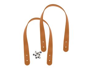 3760136650261 - Taschengriffe Miyako camel aus Echtleder Länge 50 cm