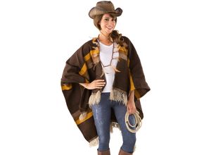 4015101978505 - buttinette Western Poncho unisex braun