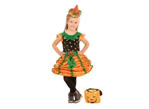 8003558018598 - Kinderkleid Kürbishexe orange grün