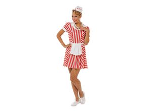 4015101926704 - buttinette Diner Kleid rot weiß