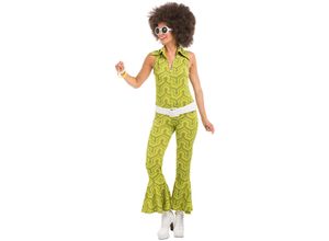 8003558089130 - 70s Jumpsuit Green Hippie