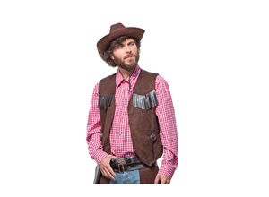 4015101875514 - Cowboy-Weste für Herren braun