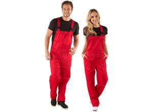 4058896134435 - Latzhose unisex rot