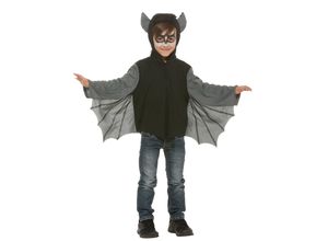 4002162327816 - Fledermaus-Oberteil für Kinder schwarz grau