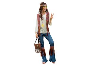 8003558071128 - Hippie-Kostüm Love & Peace für Damen