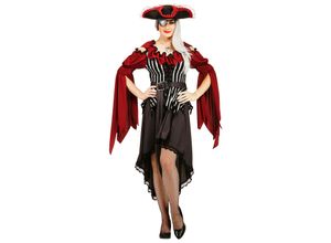 8720059034710 - Piratenkleid für Damen weinrot silber