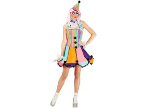 8712364362053 - Clown-Kostüm Rainbow für Damen