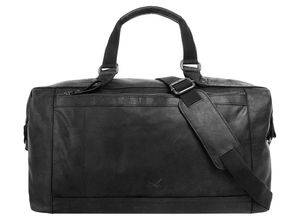 4022581306995 - Reisetasche SANSIBAR Gr B H T 47cm x 26cm x 24cm onesize schwarz Leder gepflegt Taschen echt Leder