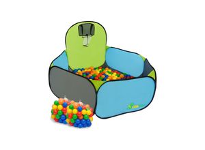 4057216034530 - Spielset Kinderspielzelt inkl 200 bunte Bällebadbälle Spielzelt Spielhaus für Jungen und Mädchen