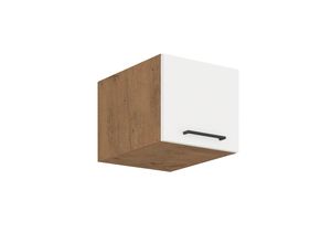 4260304599754 - Küchen Preisbombe - Vigo Aufsatzschrank Hochschrank 40 cm Eiche Lancelot Weiß Hochglanz Küchenzeile