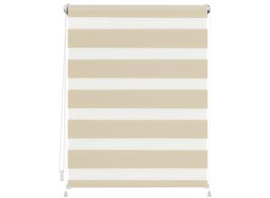 4250434155555 - Doppelrollo ORIGINAL Duo Rollo Klemmfix ohne Bohren verspannt beige (creme weiß) B100cm H150cm Polyester Rollos Einfache Klemm-Montage ohne Bohren Für Fenster & Türen geeignet