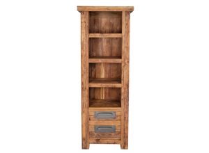 4059865160110 - Bücherregal CORAL Standregal Teak Holz Mehrzweck Schrank Ablage Regal