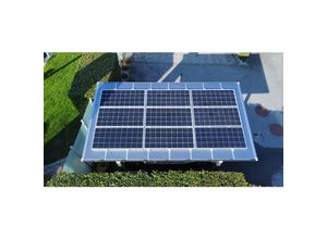 9006547260243 - Solar-Carport Linea Typ 80 Edelstahl-Look - Standardgröße