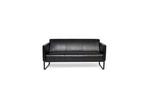 4260354051394 - Lounge Sofa BALI BLACK Kunstleder mit Armlehnen hjh OFFICE