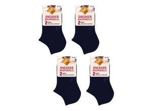 4251462340524 - NUR DIE Damen Sneakersocken Baumwolle 8er Pack