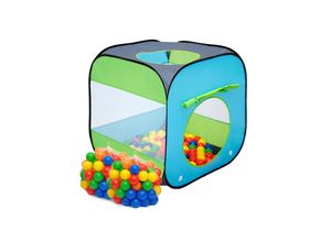 4057216034523 - Spielset Kinderspielzelt inkl 200 bunte Bällebadbälle Spielzelt Spielhaus für Jungen und Mädchen