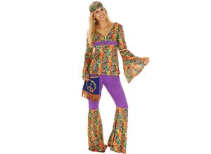 4260517461527 - tectake® Frauenkostüm Hippie