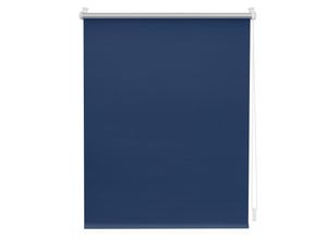 4250434159942 - Seitenzugrollo ORIGINAL Klemmfix Hitzeschutz Rollos Gr 150 cm 120 cm blau (blau blau) Verdunkelungsrollos Rollo mit Thermobeschichtung