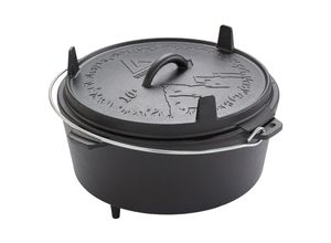 4250635611553 - GROENBERG Feuertopf Askja Pot 10L Koch Topf Dutch Oven Camping Outdoor Gusseisen