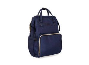 3801108020245 - Kikkaboo Wickeltasche Siena Rucksack Wickelunterlage Grifflänge einstellbar blau