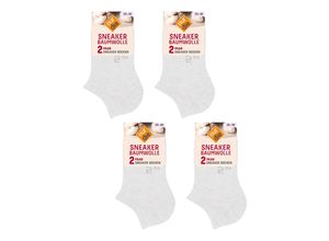 4251462340562 - NUR DIE Damen Sneakersocken Baumwolle 8er Pack