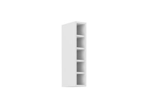 4262354973911 - Hängeschrank Regal 15 cm Weiß matt Küchenzeile Küchenblock Küche Stilo Landhaus