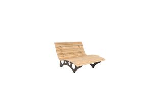 4058166184429 - HOME DELUXE Doppelliege Wellenholzliege TAIGA Komplettset ergonomisch geformte