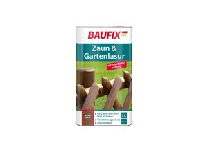 4014505049705 - BAUFIX Zaun- und Gartenlasur dunkelbraun 5 Liter