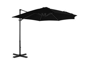 8719883758893 - Bonnevie - AmpelschirmSonnenschirm mit Aluminium-Mast Schwarz 300 cm vidaXL