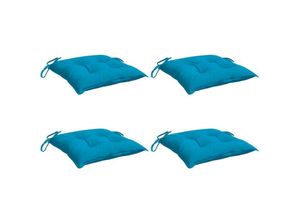 8720286186206 - Bonnevie - Stuhlkissen 4 Stk Hellblau 50x50x7 cm Oxford-Gewebe vidaXL803190