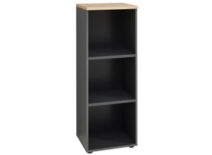 4250314559619 - Aktenregal INNOSTYLE Memphis Büroregal Regale Gr B H T 45 cm x 122 cm x 38 cm 3 St offene Fächer 3 offene Fächer-2 Fachböden braun (artisan eiche) Aktenregale