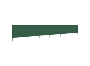 8718475697831 - Bonnevie - 6-teiliges Windschutzgewebe 800 x 80 cm Grün vidaXL