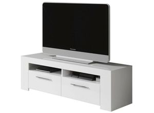 8423490265896 - Altri - TV-Ständer Stamford Wohnzimmer TV-Sideboard TV-Ständer mit 2 Türen Niedriges Sideboard für Wohnzimmer cm 120x42h40 Glänzend Weiß