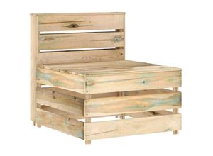 8720286326749 - Bonnevie - Garten-Paletten-MittelsofaGartensofa Imprägniertes Kiefernholz vidaXL