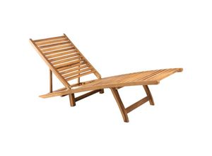 8720286314470 - Bonnevie - SonnenliegeLiegestuhl Massivholz Teak vidaXL