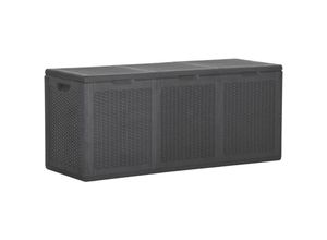 8720286767986 - Bonnevie - Garten-Aufbewahrungsbox 270 l Schwarz pp Rattan vidaXL975244