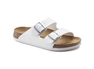 4061416077723 - Sandale Arizona Superlauf Birko-Flor weiß Weite normal Größe 39 - Birkenstock