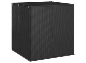 8720286669334 - Garten-Kissenbox PE Rattan 100x975x104 cm Schwarz vidaXL - Schwarz