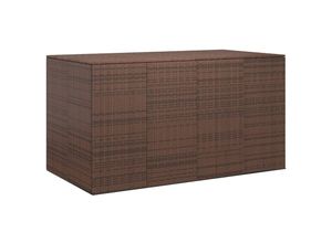 8720286669402 - Bonnevie - Garten-Kissenbox pe Rattan 194x100x103 cm Braun vidaXL594574