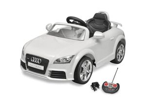 8718475931416 - Audi TT RS Aufsitzauto für Kinder mit Fernsteuerung Weiß vidaXL - Weiß